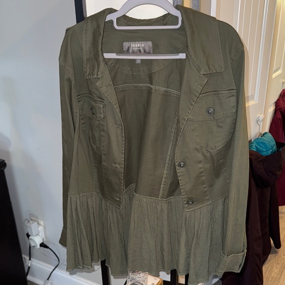 torrid | Jackets & Coats | Torrid Utility Jacket In Olive Green | Poshmark